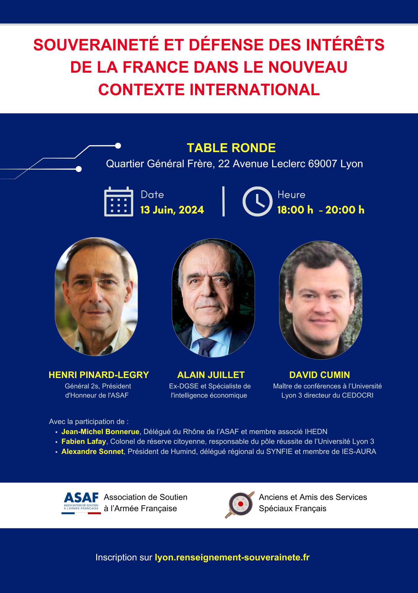 Table ronde du 13 Juin 2024 à Lyon sur la souveraineté | AASSDN ...